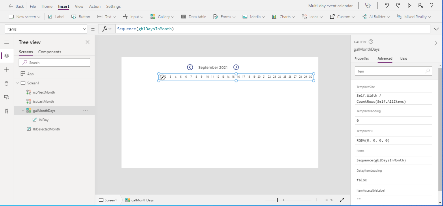 PowerApps Solution: Multi-Day Event Calendar - Kumo Partners