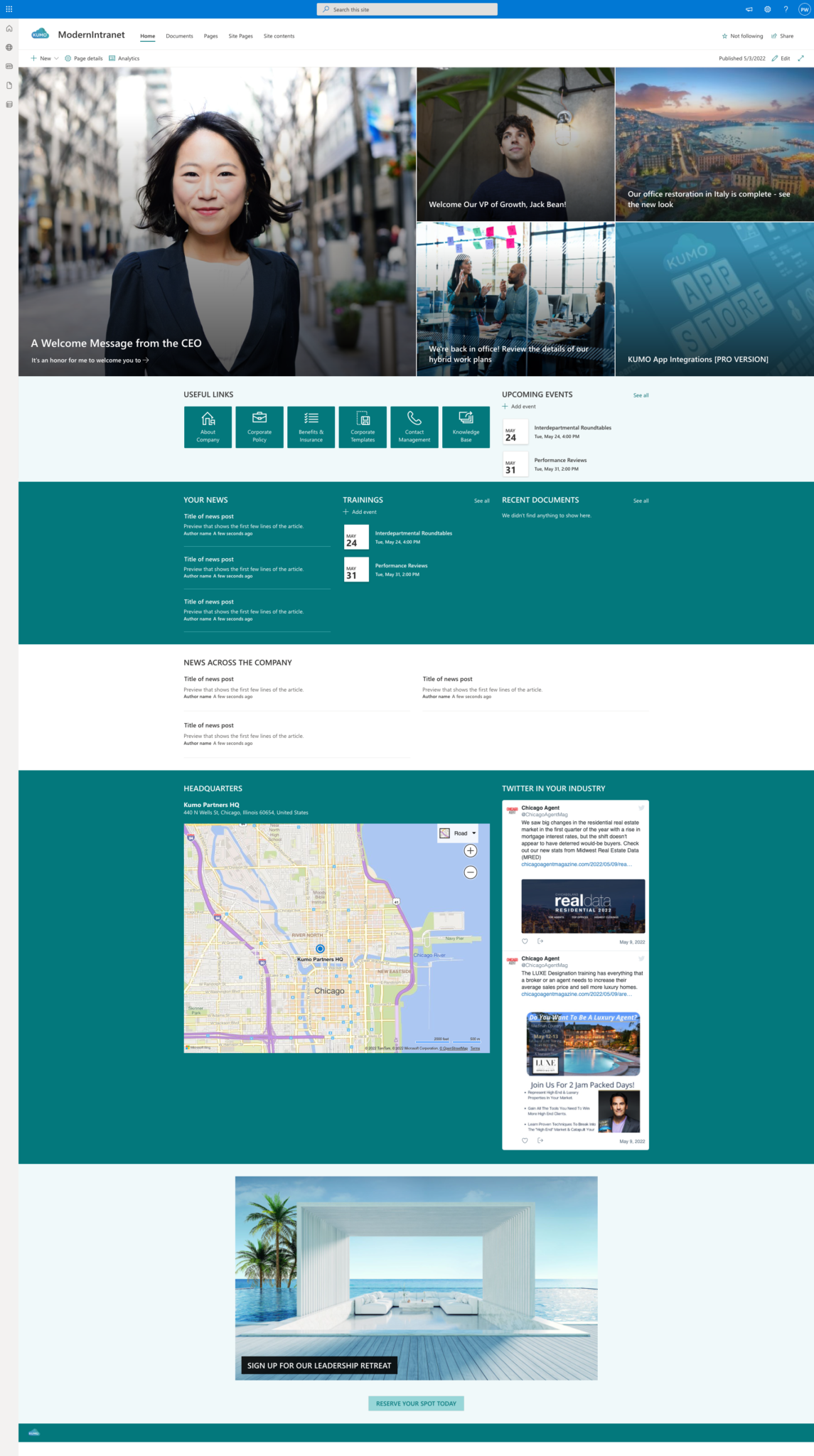 Modern Intranet - Kumo Partners